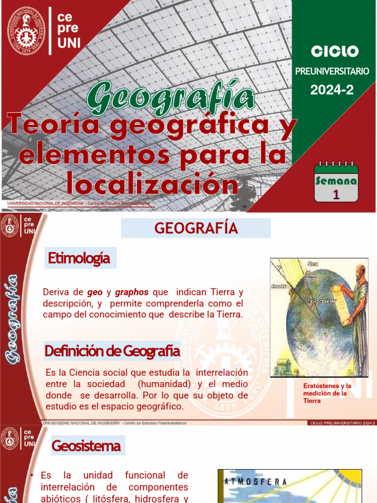 PPT-GEO-sem 1 - 2024-2 | PDF | Ecuador | Ciencias de la Tierra
