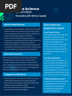 Data Science Immersive Program Overview | PDF | Data Science | Data
