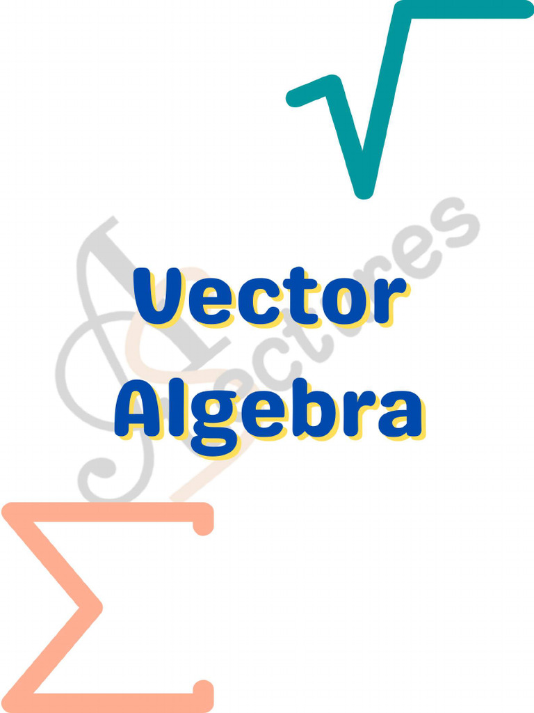 Vector Algebra | PDF