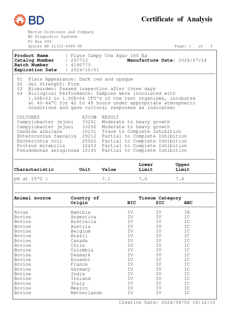 QualityCert 297713 4190773 | PDF | Biology