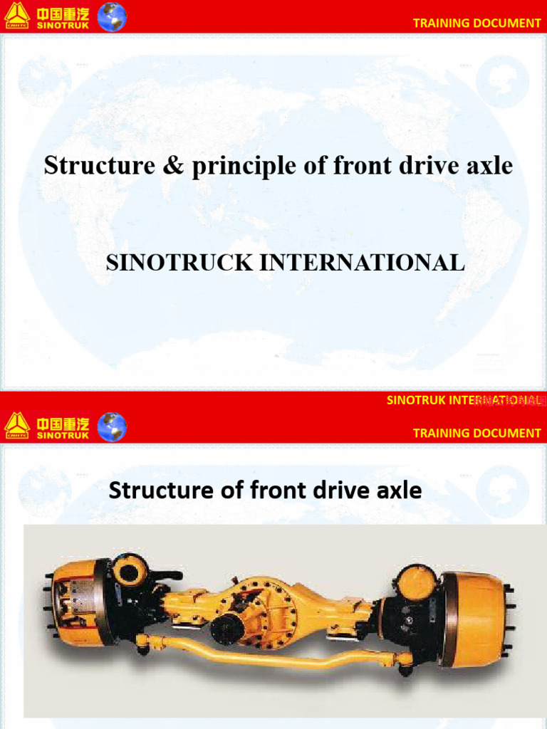 Front Steering Drive Axle | PDF | Axle | Steering