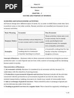 Class XI BST Chapterwise Topicwise Notes Chapter 1 Business Trade and ...