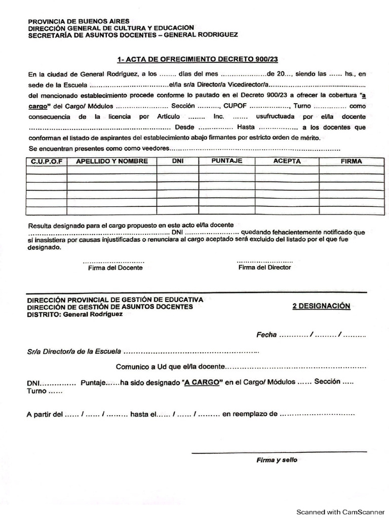 Formulario Decreto 900 23 | PDF