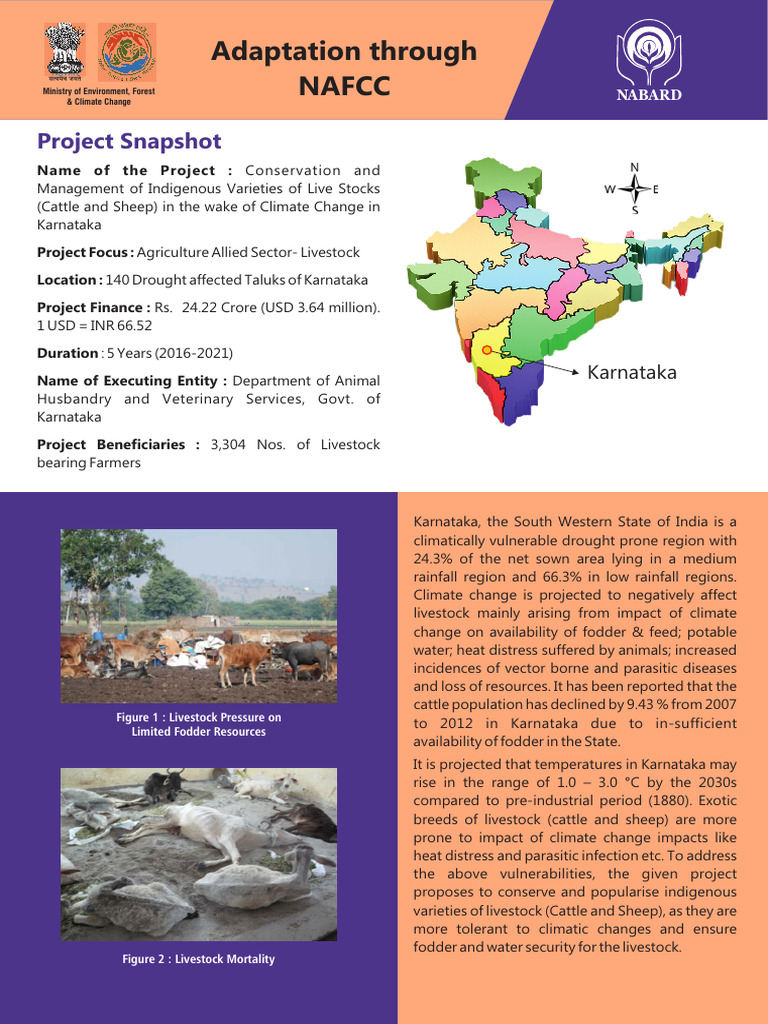 Karnataka NAFCC | PDF | Livestock | Cattle
