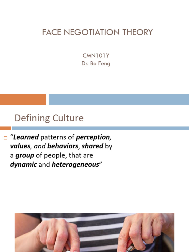 Face Negotiation for CMN Students | PDF | Behavioural Sciences ...