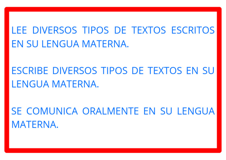 Lee Diversos Tipos de Textos Escritos en Su Lengua Materna. Escribe Diversos Tipos de Textos en ...