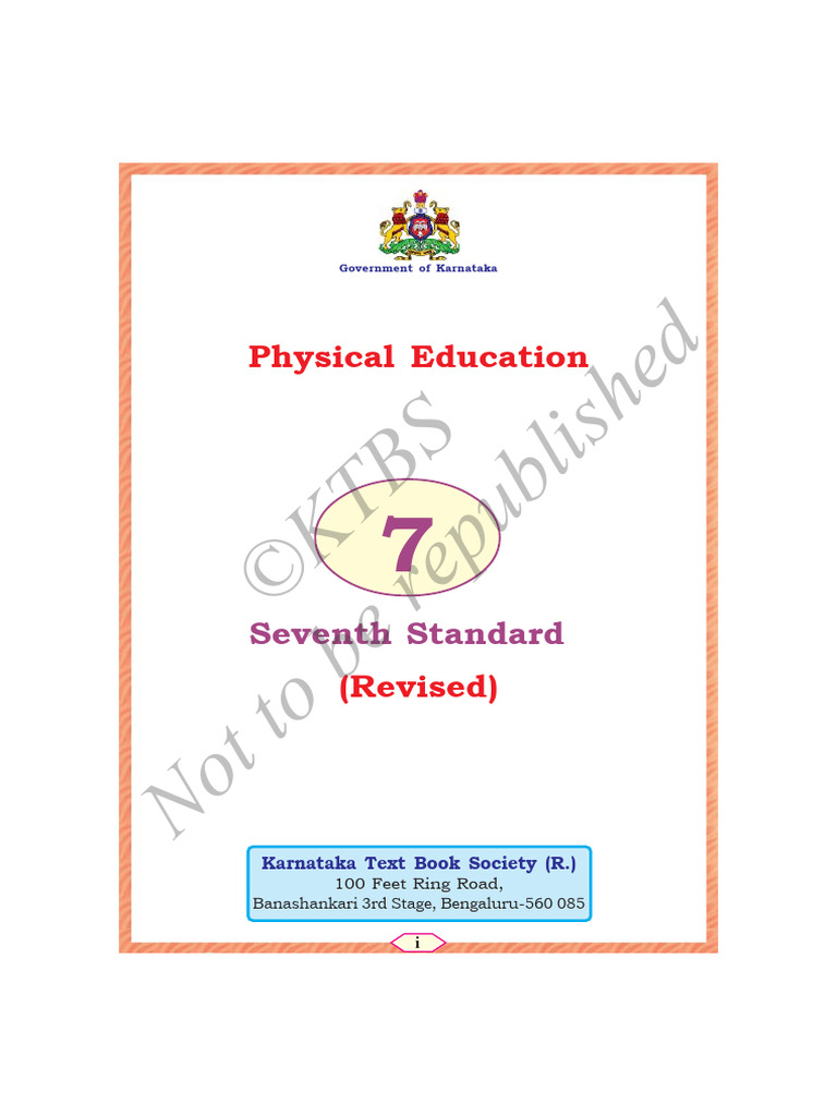 7th English Phy Edu | PDF