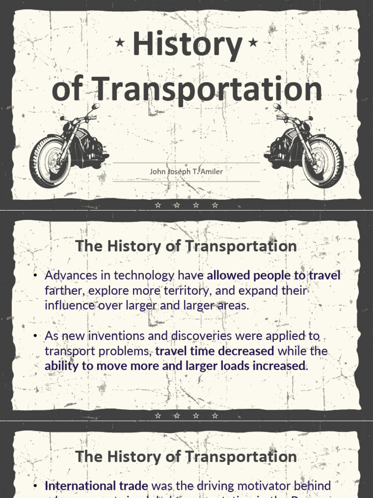 1a History of Transportation | PDF
