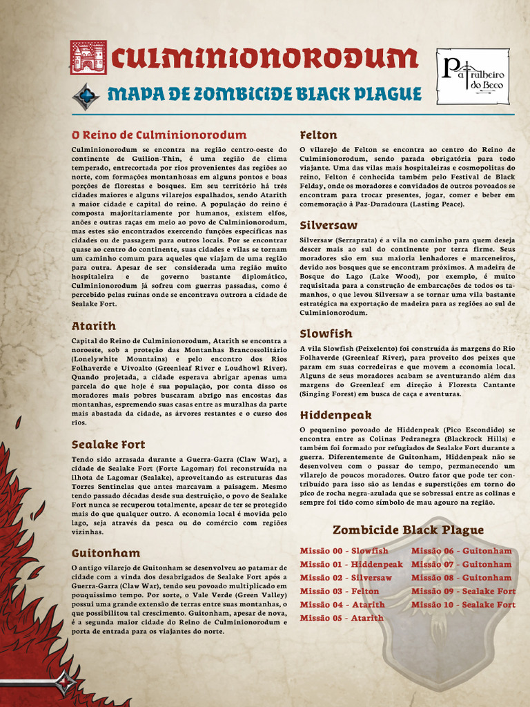 Map - Zombicide Black Plague Info - BR | PDF