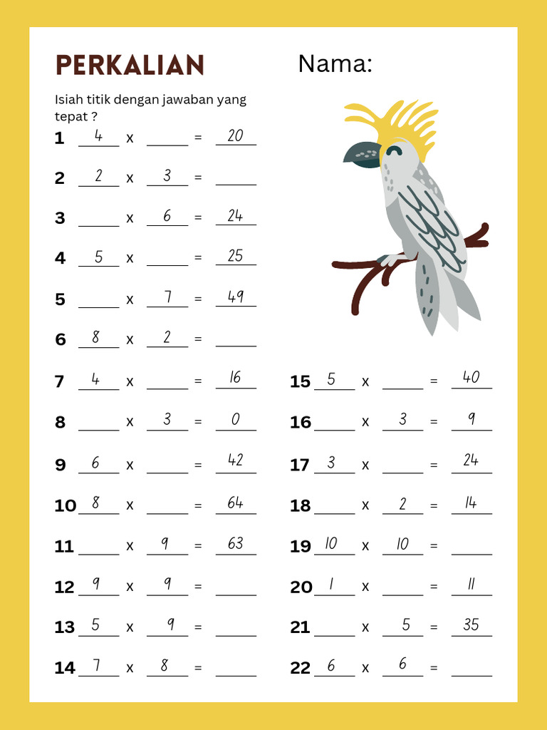 LKPD Perkalian | PDF