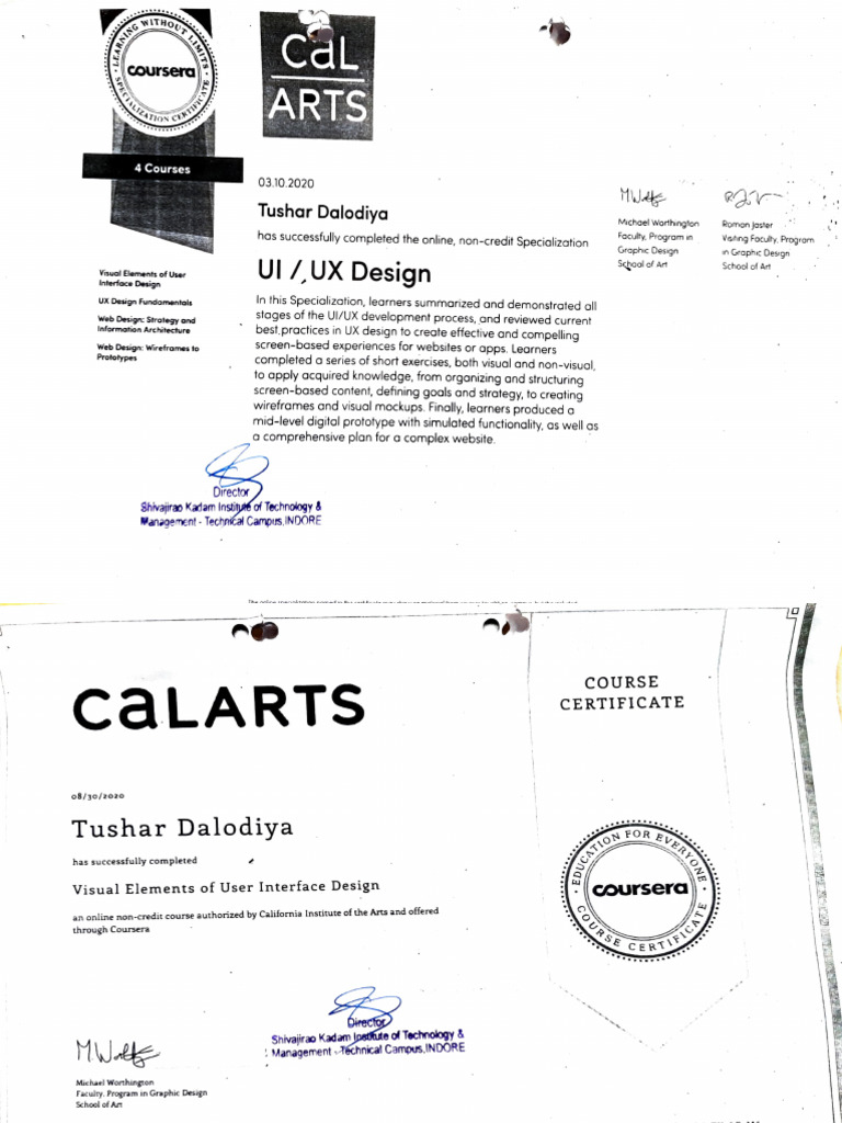 UIUX Design Certification - CSE - .2020 21 | PDF | User Interface ...