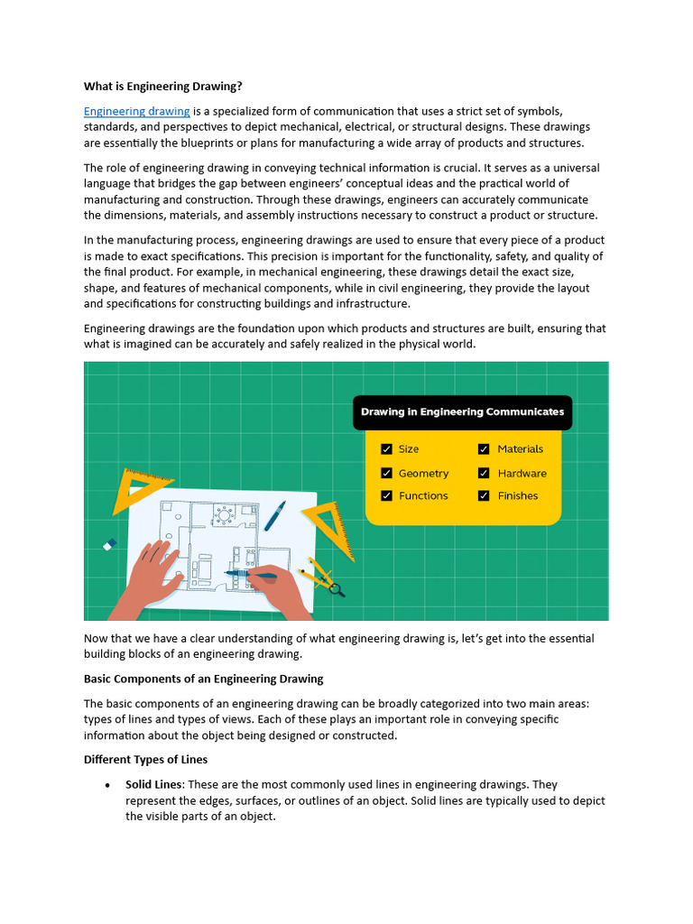 What Is Engineering Drawing | PDF | Engineering | Drawing