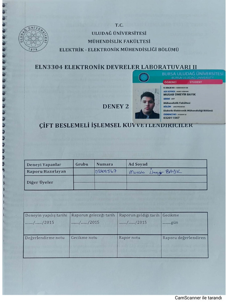 MusabÜmeyir Bayık Deney 2 | PDF