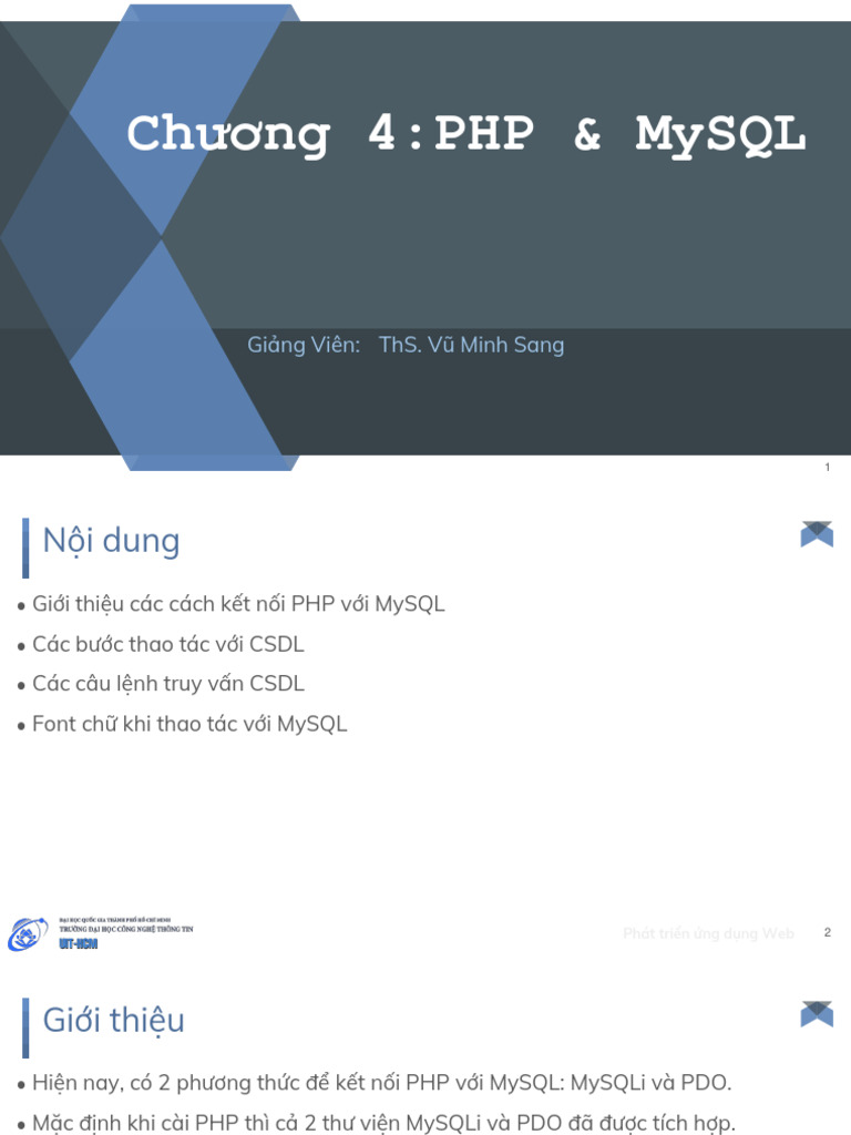 Chương 4 PHP Với MySQL | PDF