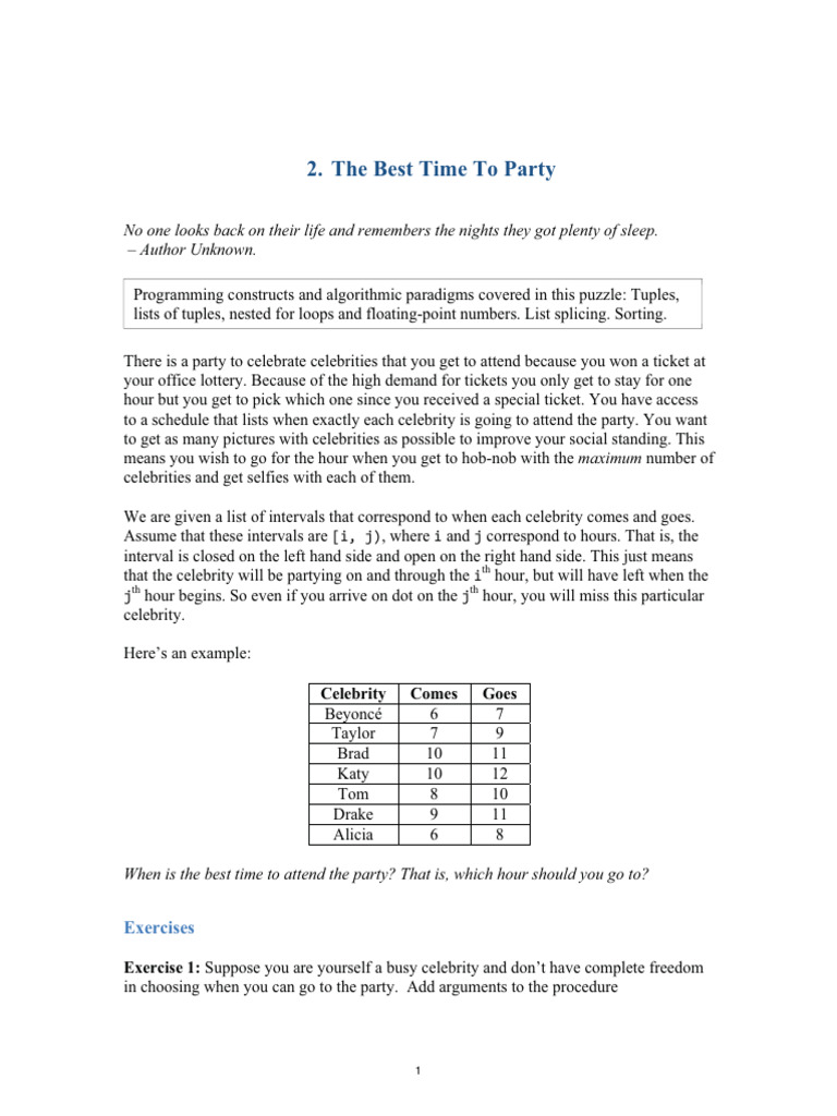 MIT6 S095IAP18 Puzzle 2 | PDF | Algorithms | Algorithms And Data Structures