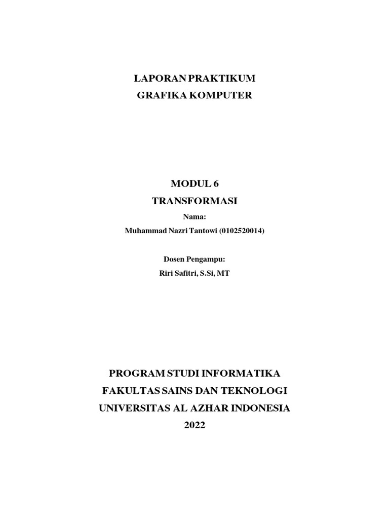 Muhammad Nazri Tantowi - 0102520014 - Laprak Modul 6 | PDF | Computer Programming | Software ...
