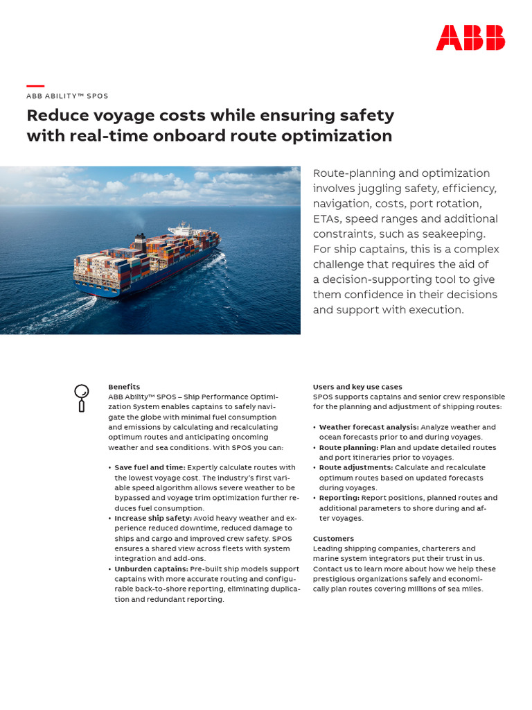 SPOS Factsheet | PDF | Ships | Weather Forecasting