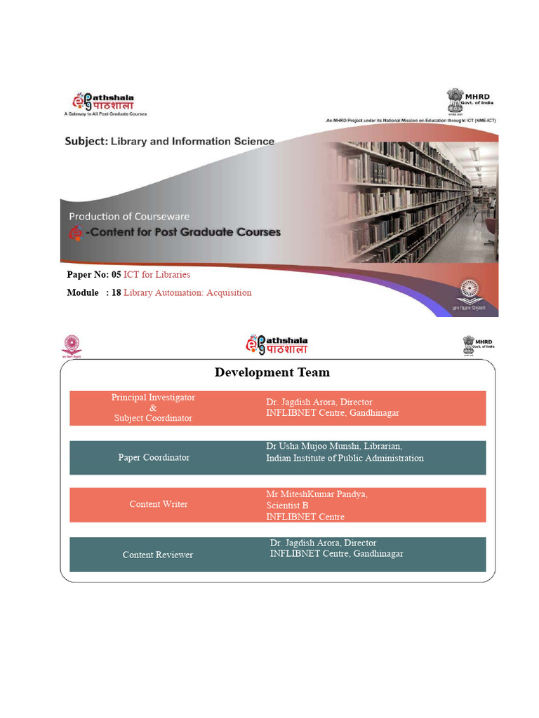 Library Automation Acquisition | PDF | Libraries | Databases