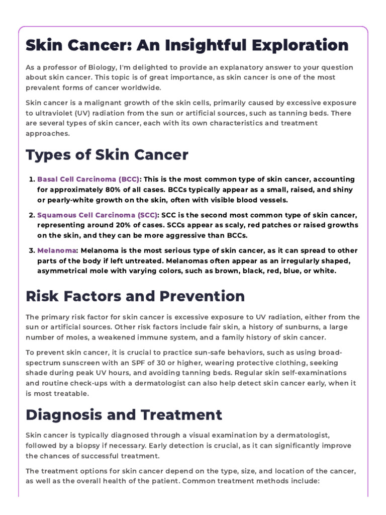 Assignment Writer - AssignmentGPT AI | PDF | Skin Cancer | Cancer