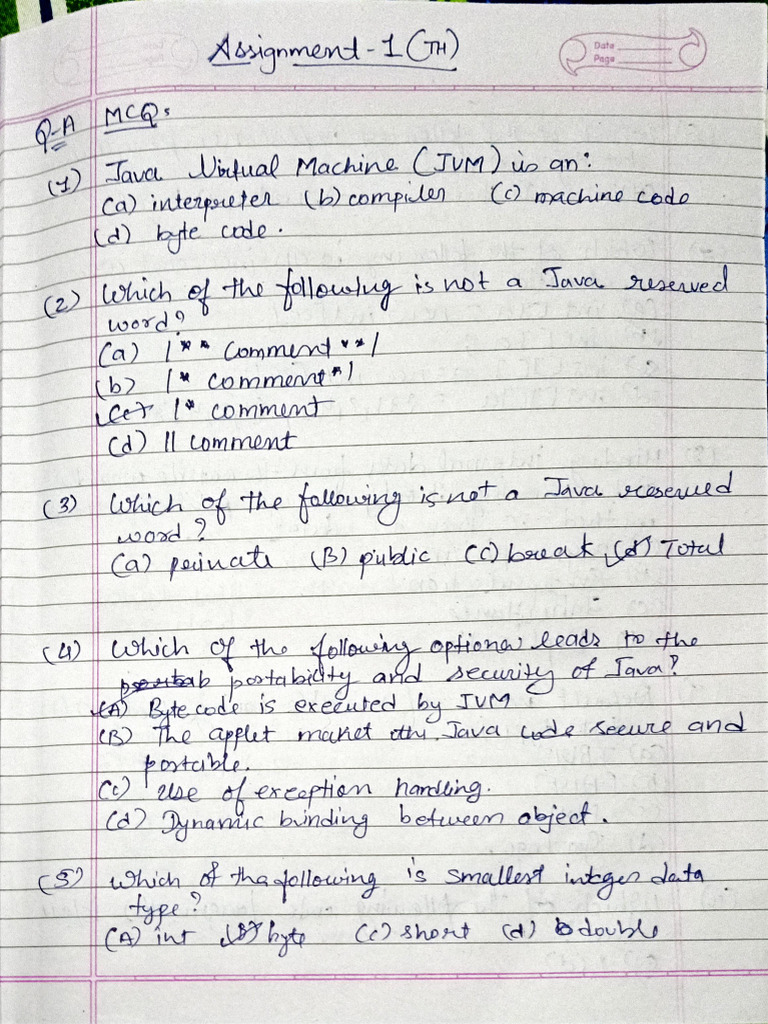 Aoop TH Assignment 1 | PDF