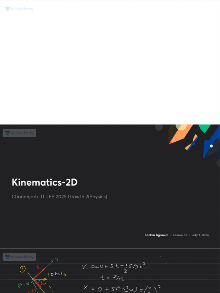 Kinematics-2D With Anno 1720151335896 | PDF
