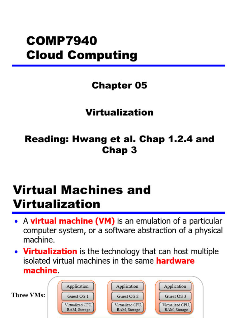 05 - Virtualization | PDF | Virtual Machine | Virtualization