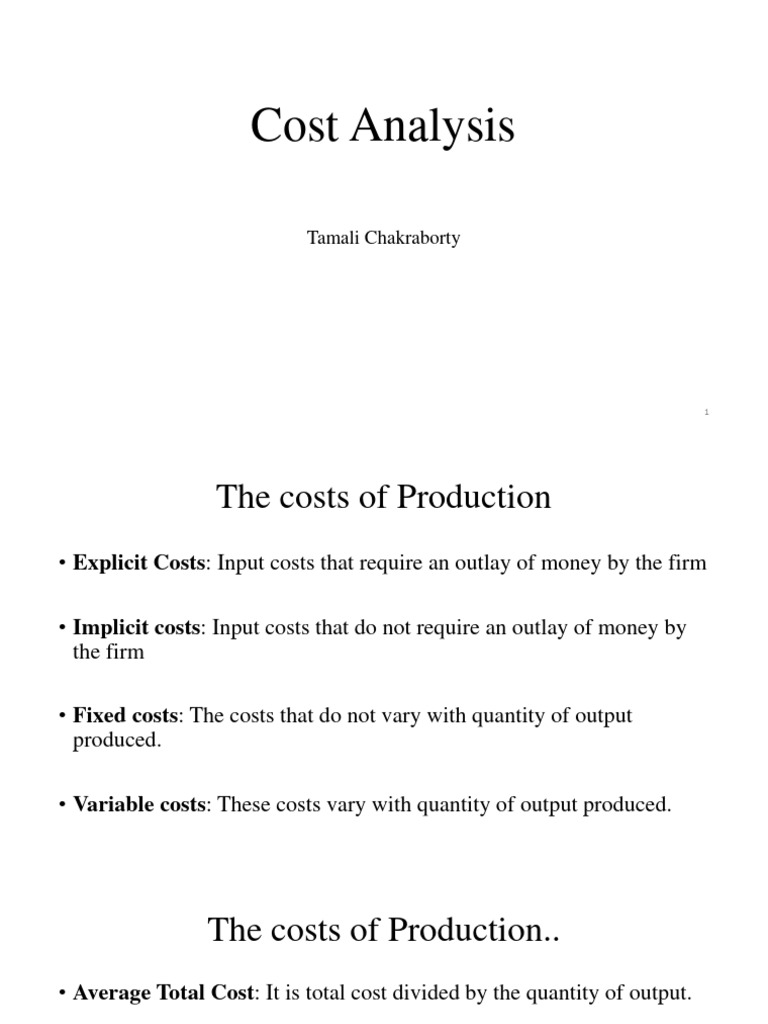 Understanding Production Costs Explained | PDF | Profit (Economics ...