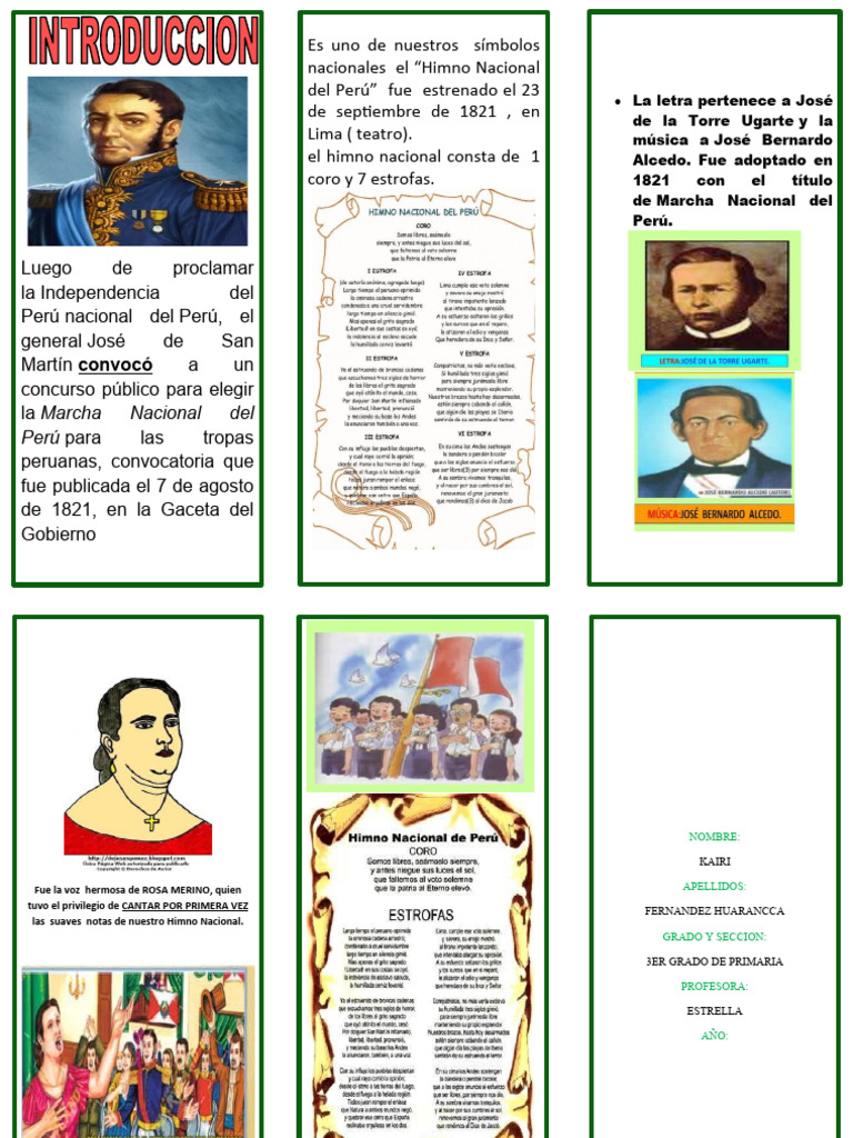 Himno Nacional Del Epru | PDF