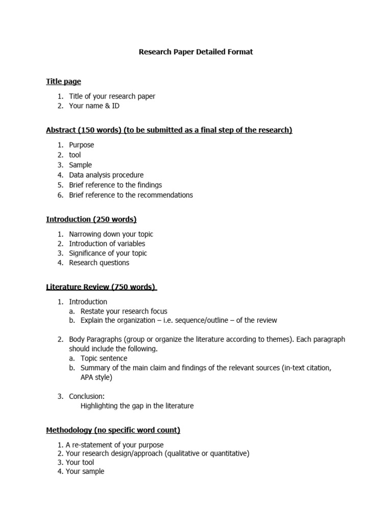 Research Paper Structure Guide | PDF | Data | Evidence