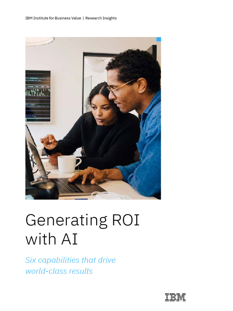 REPORT - Generating ROI With AI | PDF | Artificial Intelligence | Intelligence (AI) & Semantics