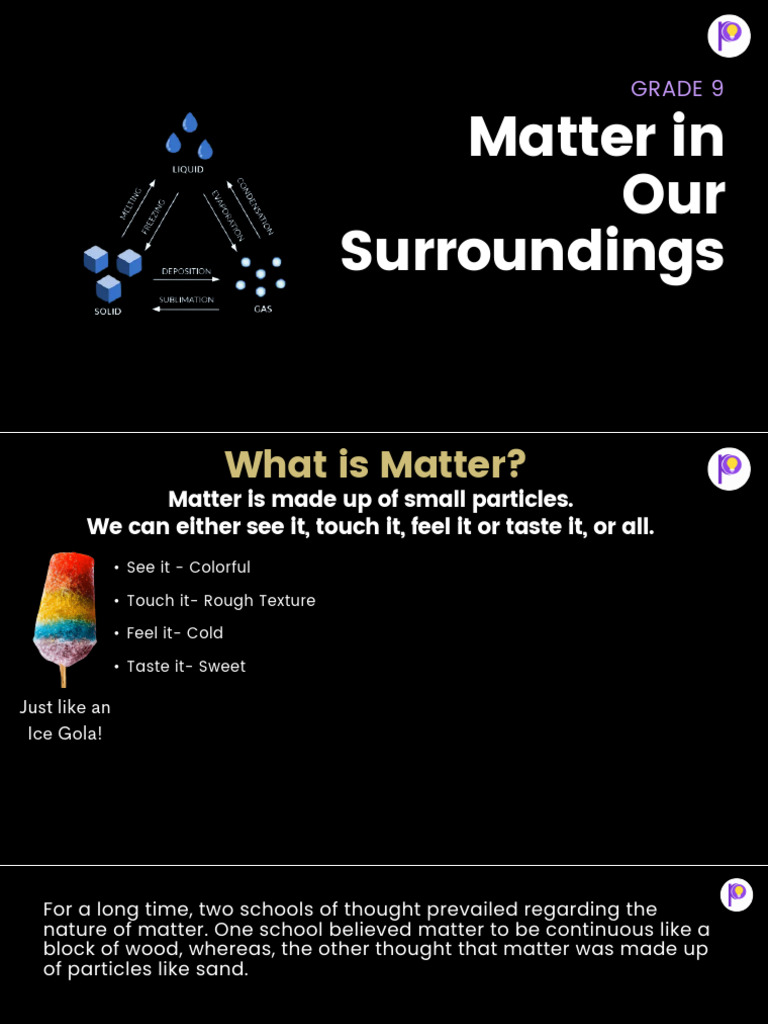 Matter in Our Surroundings Just Padhle Marathon | PDF | Evaporation | Gases