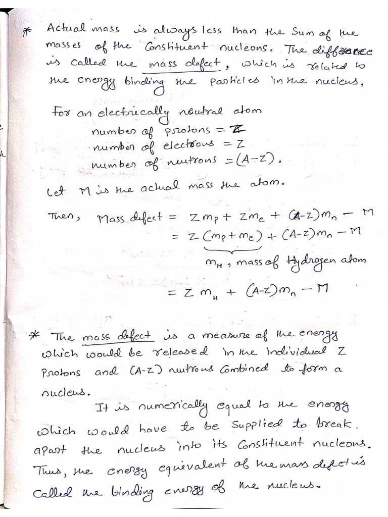 Lec01 Mass Defect | PDF