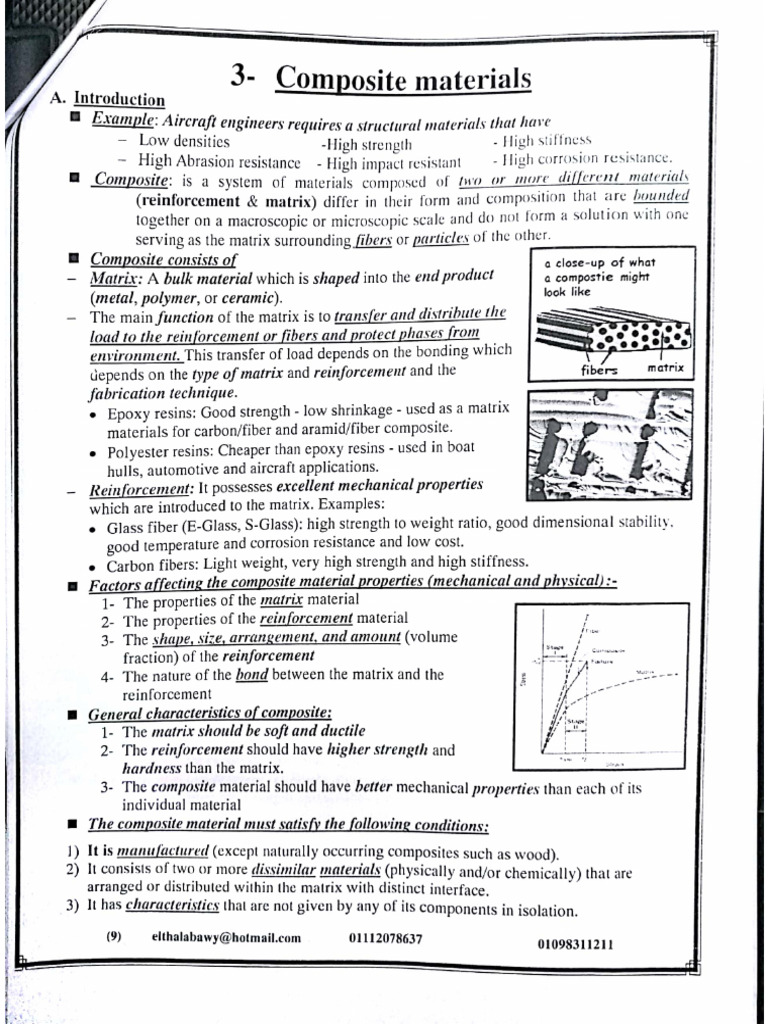 2) Composites, MMC, PMC and CMC | PDF