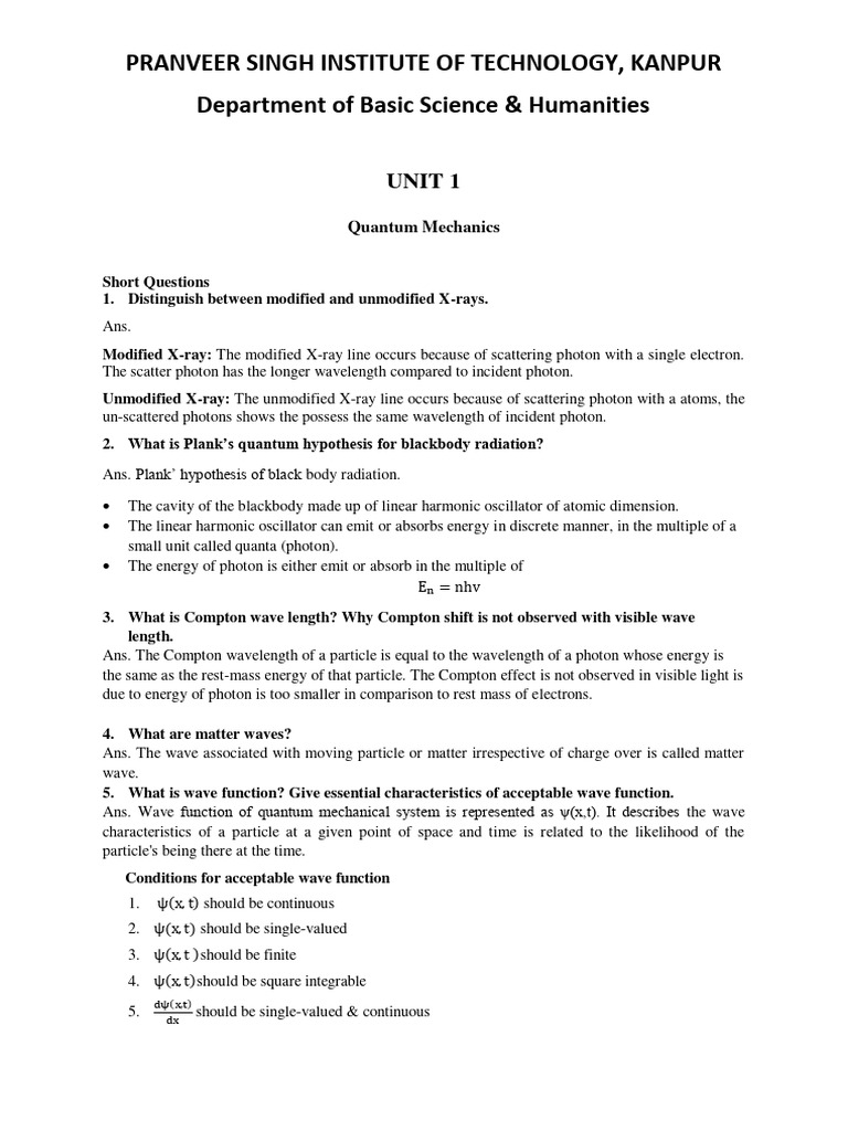 Previous Asked University Questions | PDF | Diffraction | Superconductivity