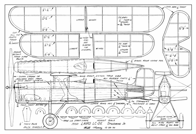 Laird LC-DE Speedwing Jr. - Early 1930 - S Racer by Walt Moone | PDF