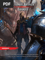 Artificer Infusions in D&D 5E | PDF | D20 System | Fantasy Role Playing ...