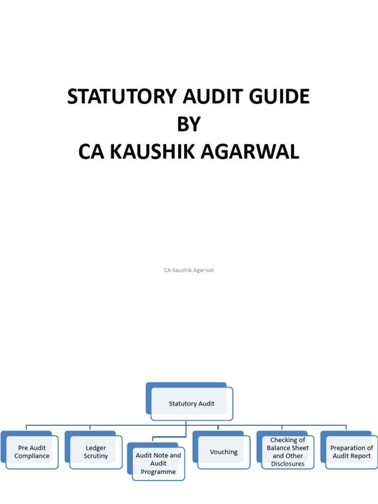 Statutory Audit Procedures Guide | PDF | Audit | Auditor's Report