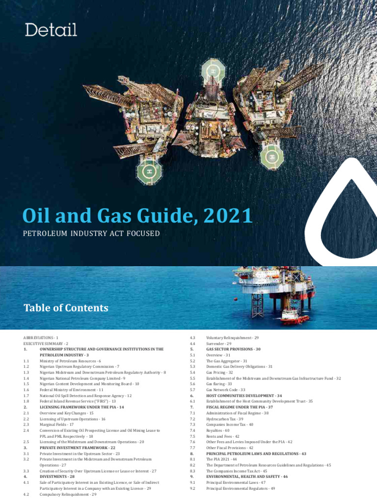 Oil and Gas Guide 2021 | PDF | Petroleum Industry | Petroleum