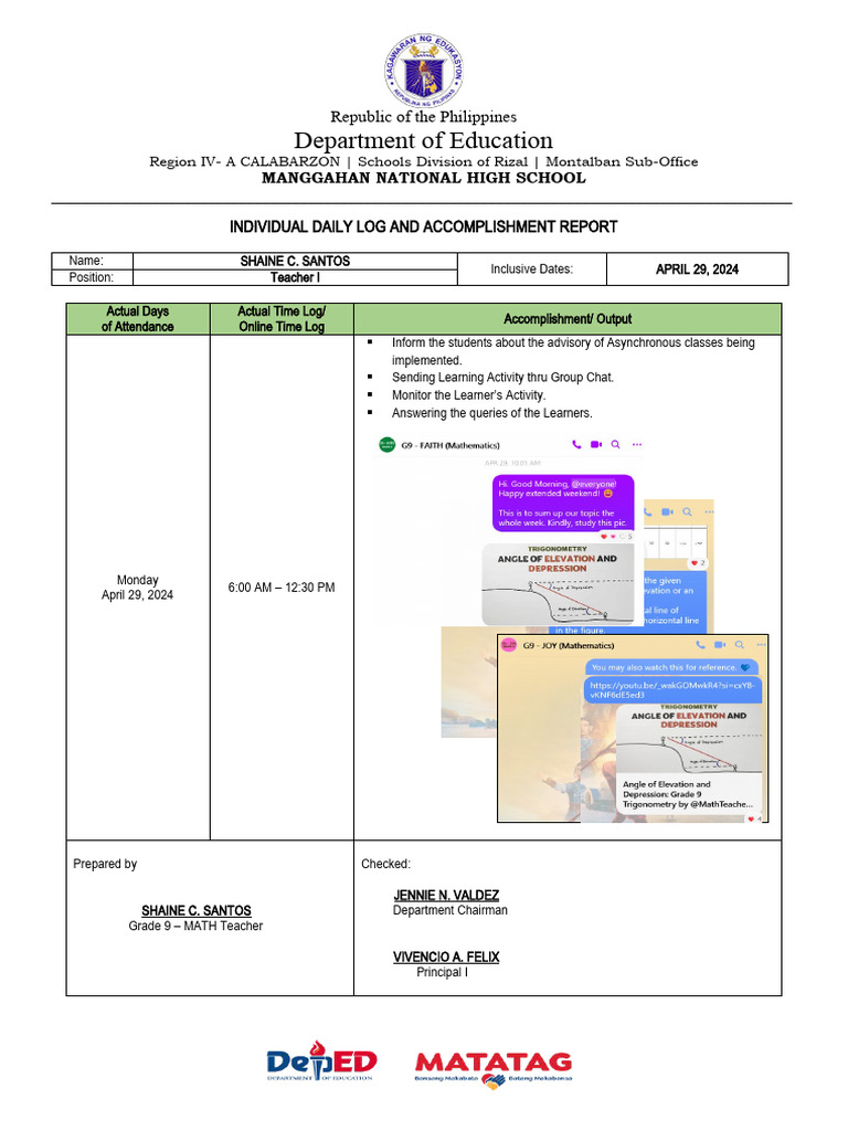 Idlar - Santos, Shaine C.042930-050203 | PDF | Behavior Modification | Learning