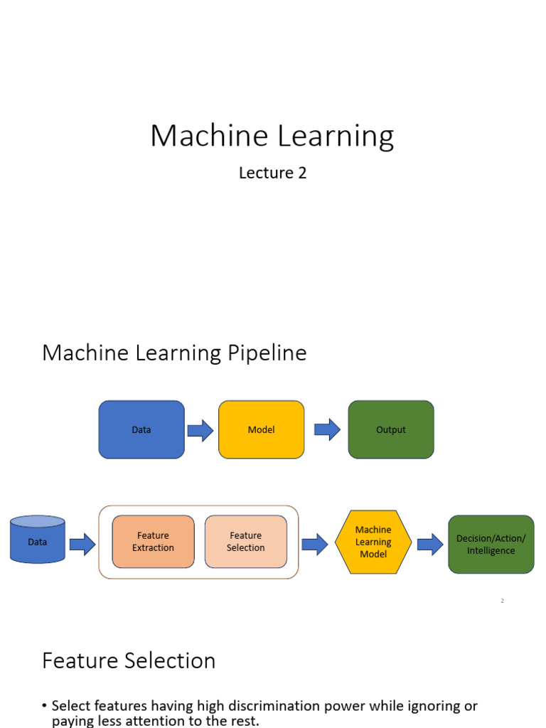 ML Lecture 02 | PDF | Machine Learning | Cognition ML Lecture 02 | PDF | Machine Learning | Cognition