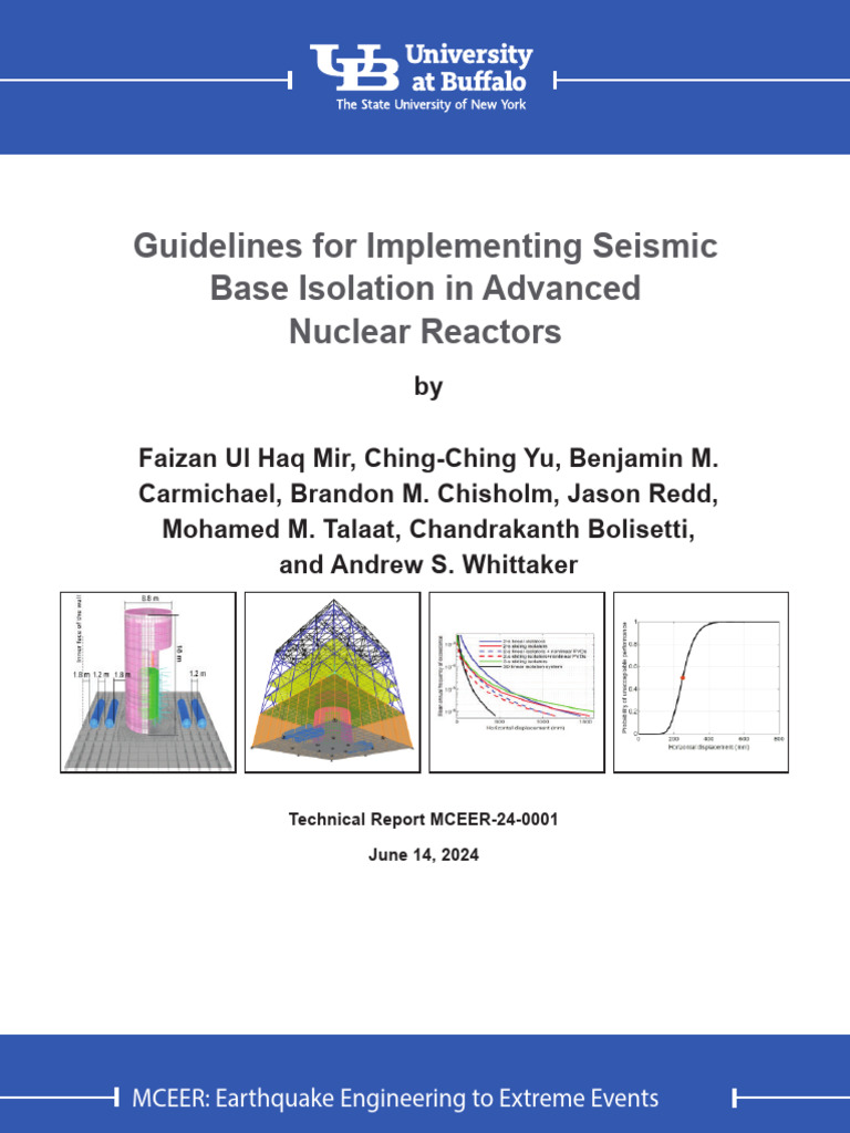 Guidelines For Implementing Seismic Base Isolation in Advanced Nuclear Reactors | PDF | Nuclear ...