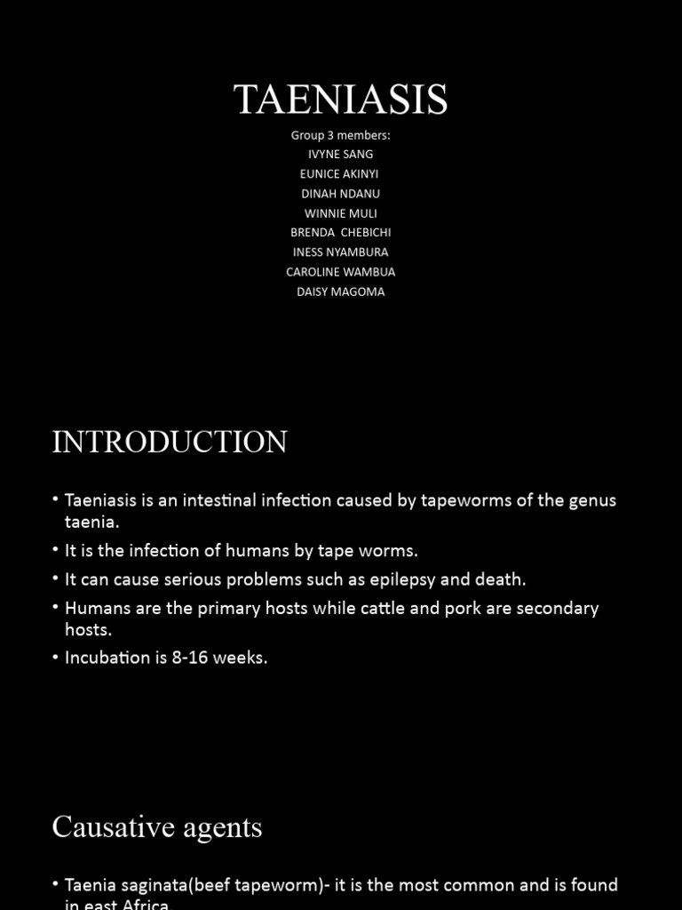 Taenias Is | PDF | Epidemiology | Animal Diseases