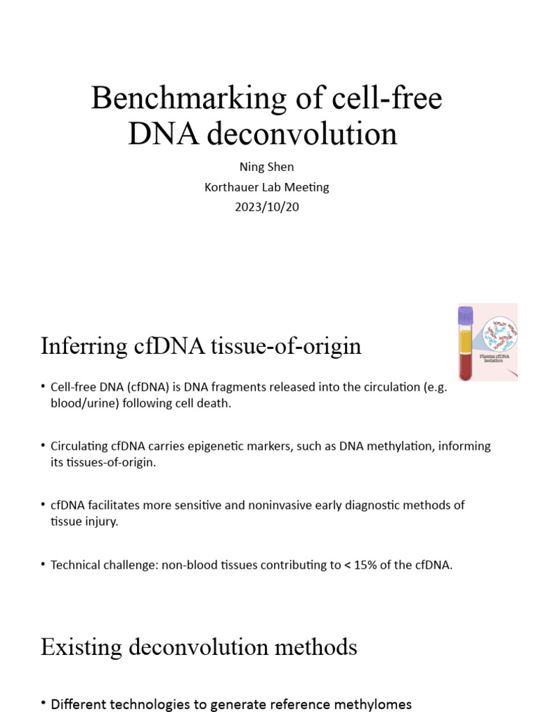LabMeeting 20231020 CfDNAdeconv Benchmark | PDF | Dna Methylation ...