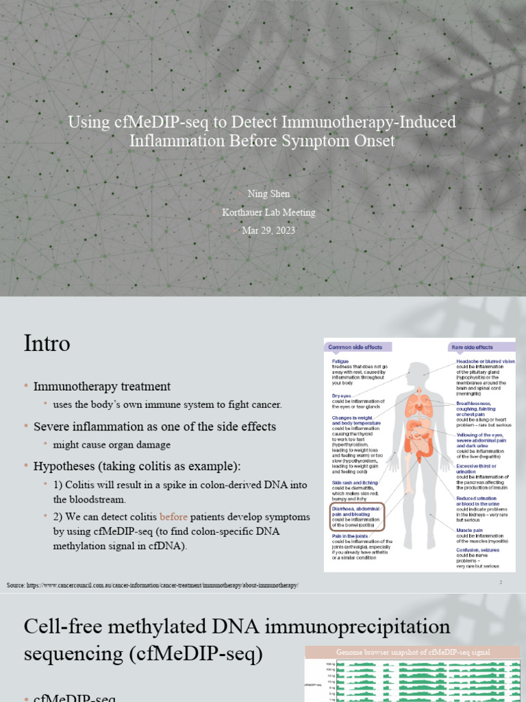 LabMeeting 20230504 cfMeDIP | PDF | Dna Methylation | Biological ...