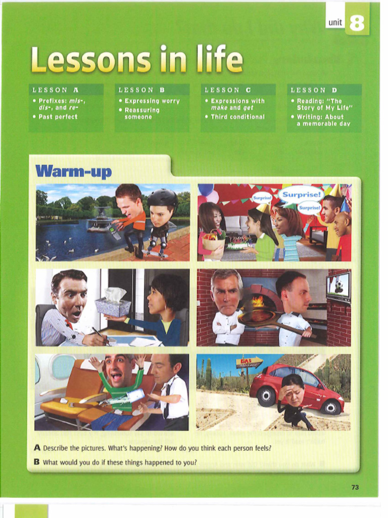 Unit 8 Lesson in life | PDF