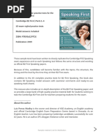 Cambridge B1 Preliminary (PET) - Exam 1 - Speaking | PDF