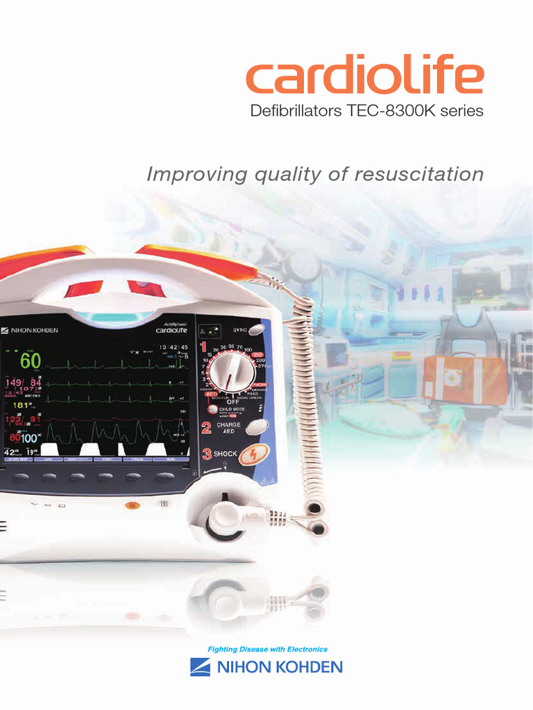 Nihon Kohden TEC-8300 Series Cardiolife Defibrillator Brochure | PDF | Cardiopulmonary ...