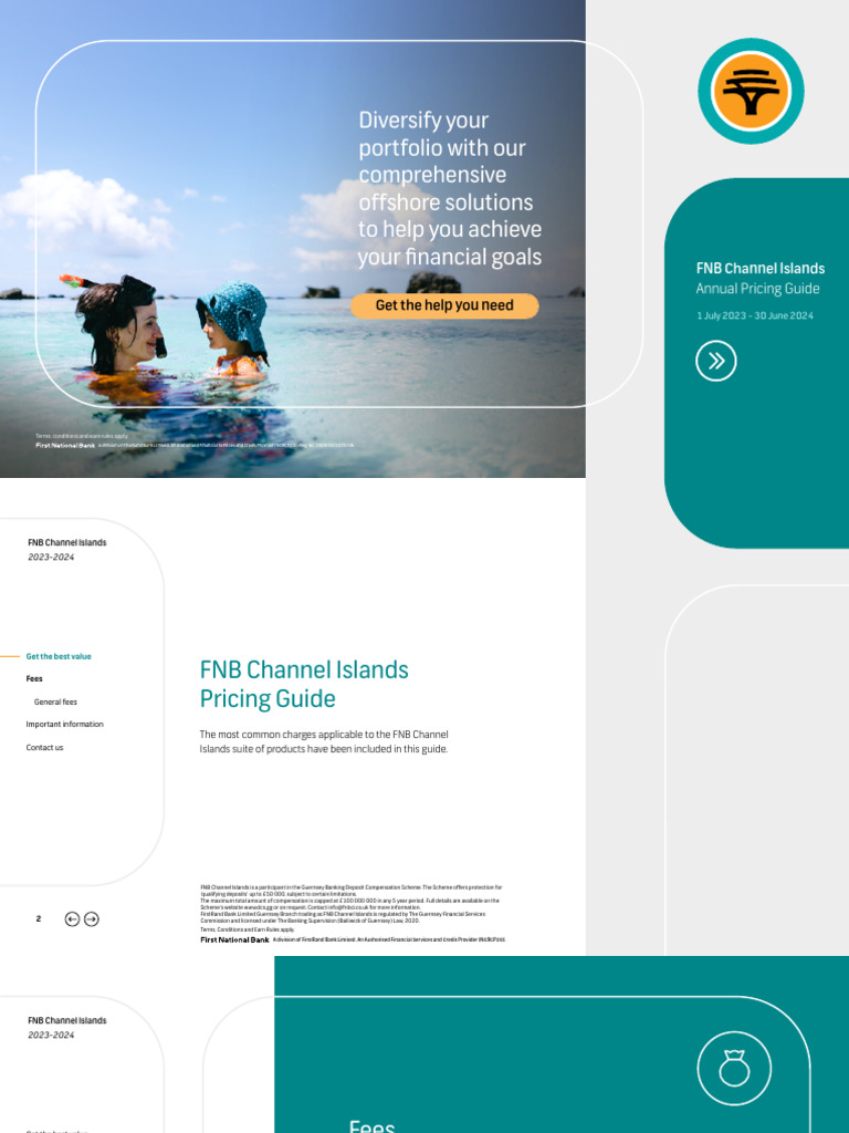 FNB Channel Islands 2023-2024 Pricing Guide | PDF | Banks | Transaction ...