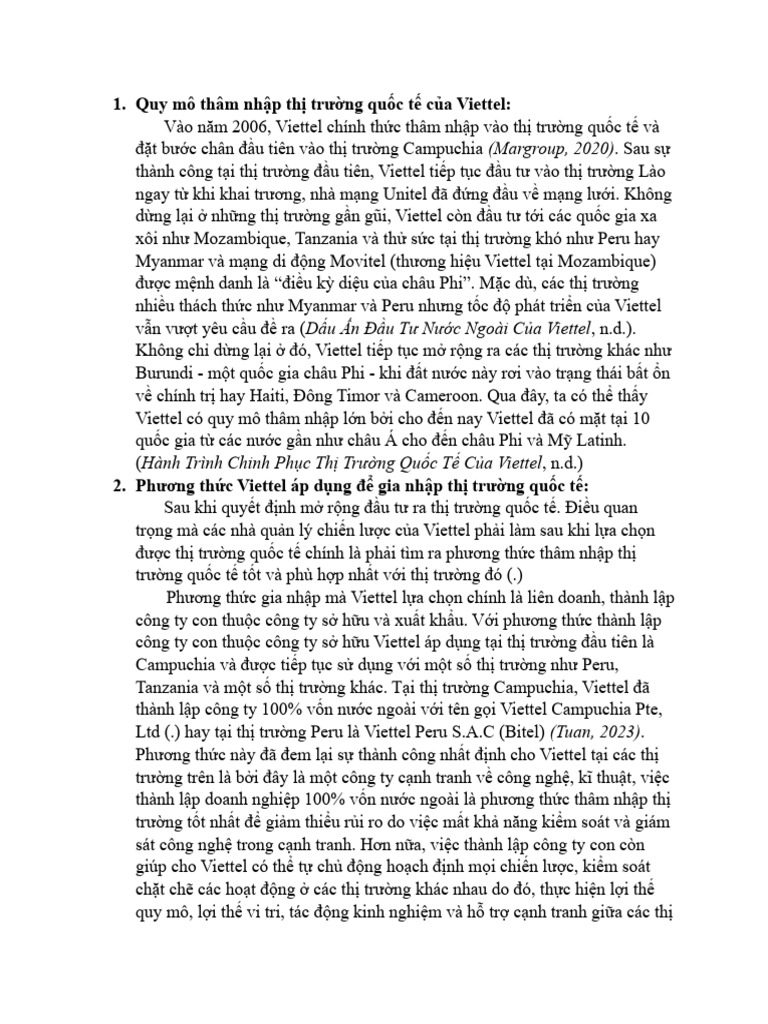 Quy Mô Và Phương TH C - KDQT | PDF