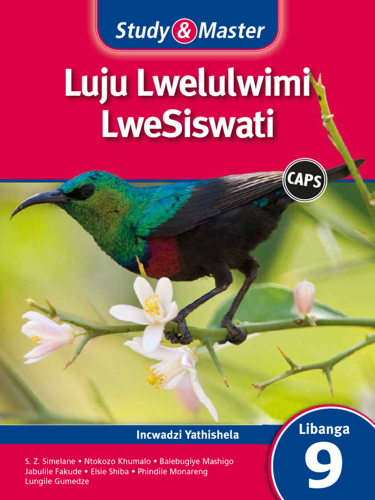 Study Master Luju Lwelulwimi LweSiswati Incwadzi Yathishela Libanga 9 9781107611825AR | PDF ...